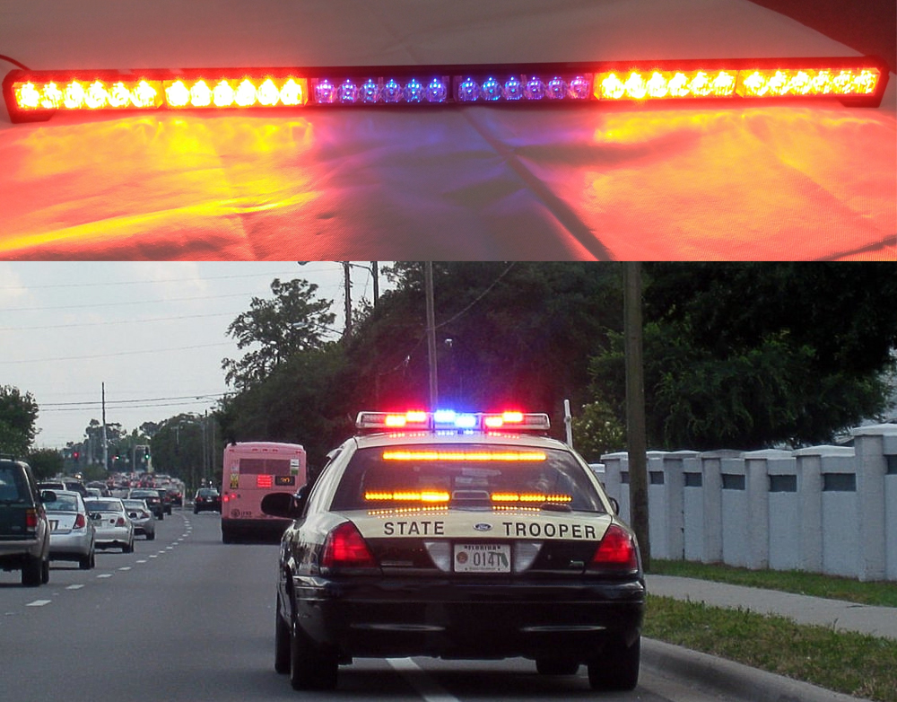 36w Offroad Emergency Warning 12v 24v Waterproof Flash Led Dash Grille ...