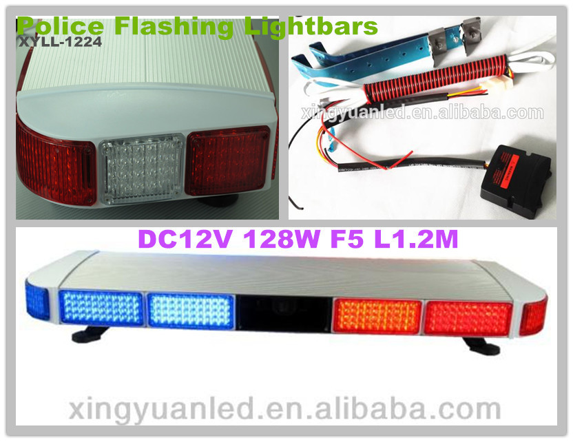 Fire Car Light Red And Blue Led Emergency Led Police Warning Lightbar ...