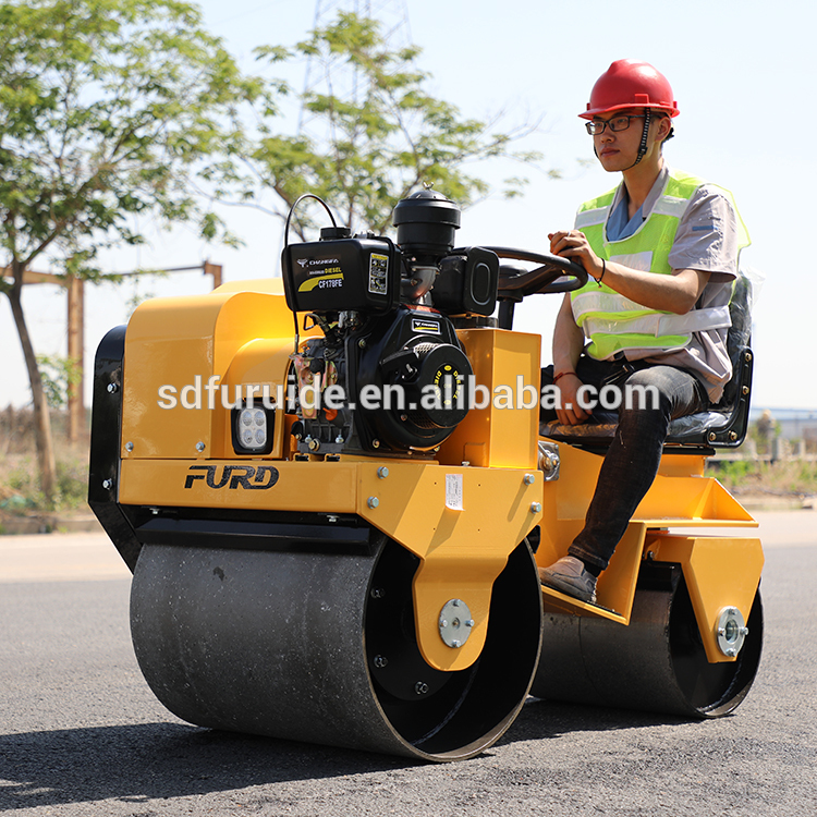 Ride On Mini Self-propelled Vibratory Roller (fyl-850), High Quality ...