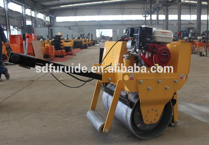 Hand Guide Single Drum Small Vibratory Road Rollers With Honda Engine ...
