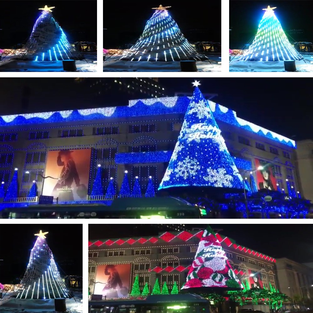C9 프로그래밍 가능 Rgb Led 픽셀 문자열 크리스마스 조명 의 고품질 C9 프로그래밍 가능 Rgb