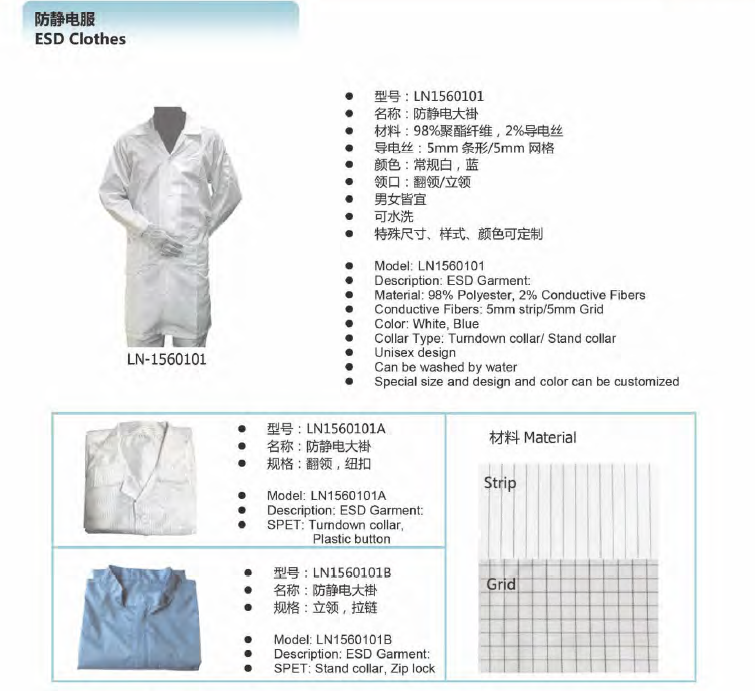 Cleanroom Coverall/ Esd Smock/ Cleanroom Suit, High Quality Cleanroom Coverall/ Esd Smock ...