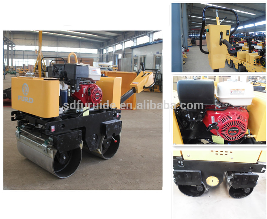 Vibratory Roller! 800kg Hydraulic Steering Hand Roller Compactor (fyl ...