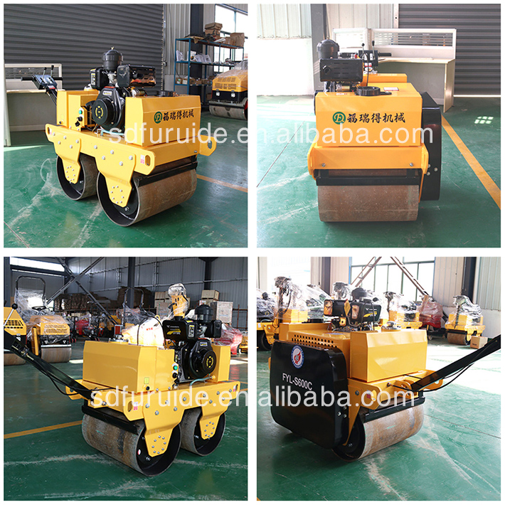 Vibratory Hand Roller Compactor With Double Drums, High Quality ...