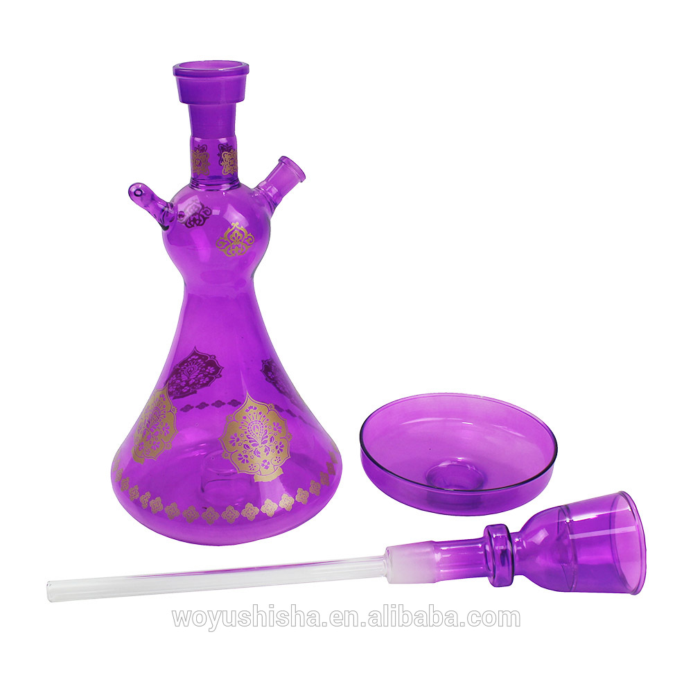 Small Shisha 38cm Hookah Wholeset Nargile All Glass Hookah All Glass ...