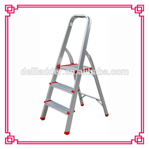 Aluminum Foldable Ladder, 7 Step Ladder With Safety Rail, Climbing ...