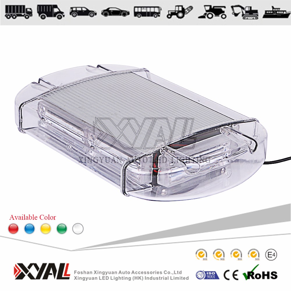 48w Mini Light Bar Cob Police Warning Light Bar Flashing Beacon Light ...