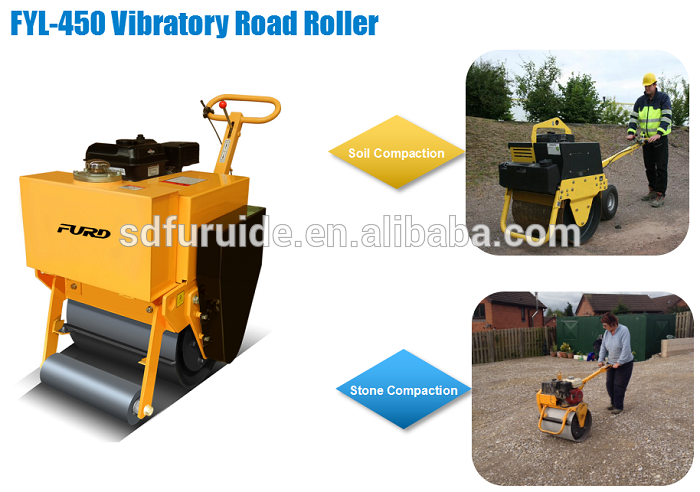 Small Vibratory Roll Compactor Machine (fyl-450), High Quality Small ...