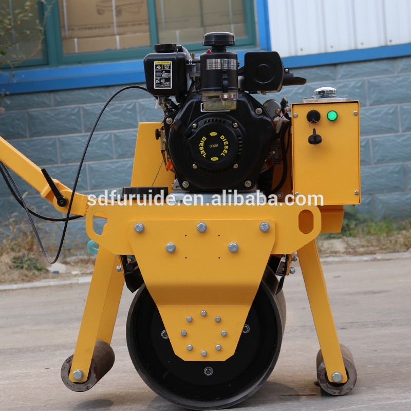 Hand Roller Compactor Double Drum Walk Behind Soil Compactor Vibratory ...
