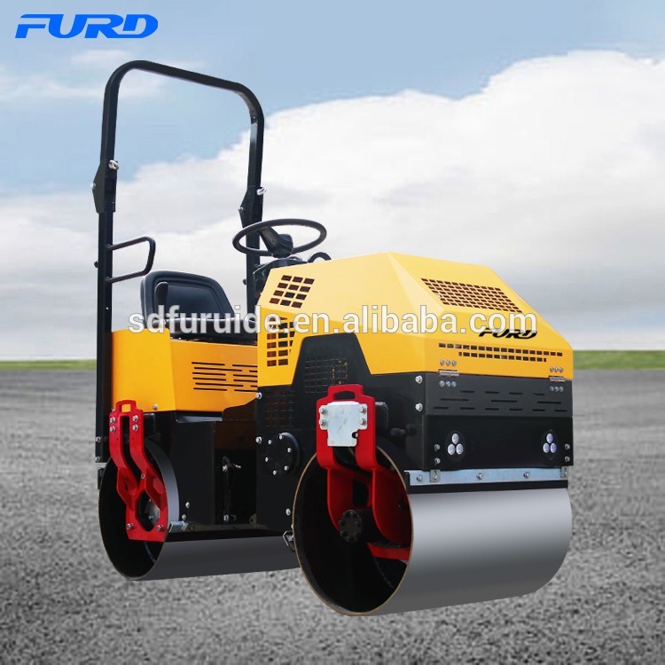 Full Hydraulic Vibratory Road Roller Fyl-890 With 1 Ton Weight, High ...