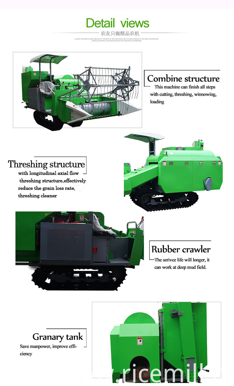 Rice Combine Harvesters Machine 4LZ-1.6