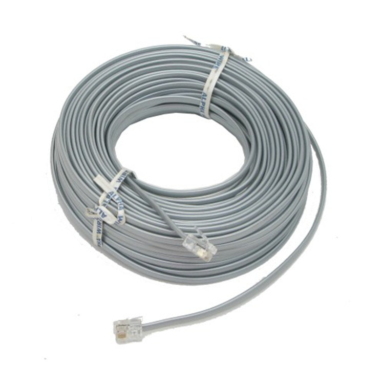สายโทรศัพท์แบบกลม Rj11 คุณภาพสูง สายโทรศัพท์แบบกลม Rj11 บน bossgoo.com