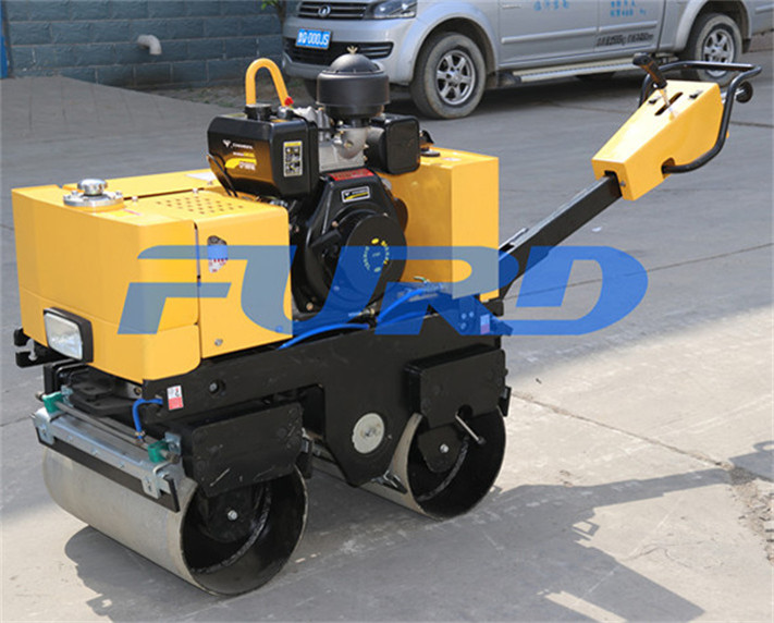 Diesel Engine Hand Vibratory Road Roller For Compaction Job, High ...