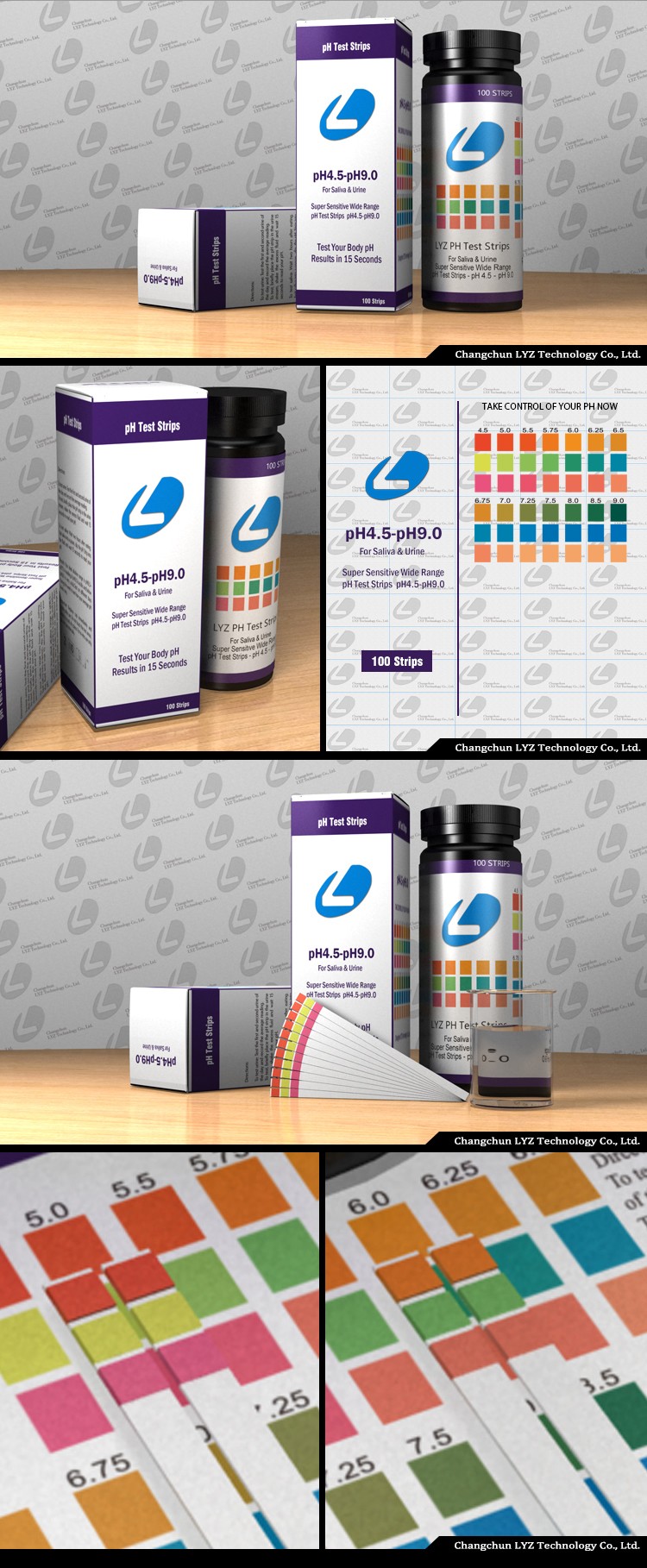 Urine Ph Test Strip Test Ph 4.5-9.0, High Quality Urine Ph Test Strip ...