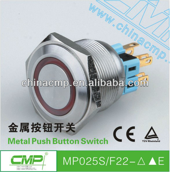 Cmp 25mm Metal Stainless Steel Push Button Switch Machine On Off Switch, High Quality Cmp 25mm ...