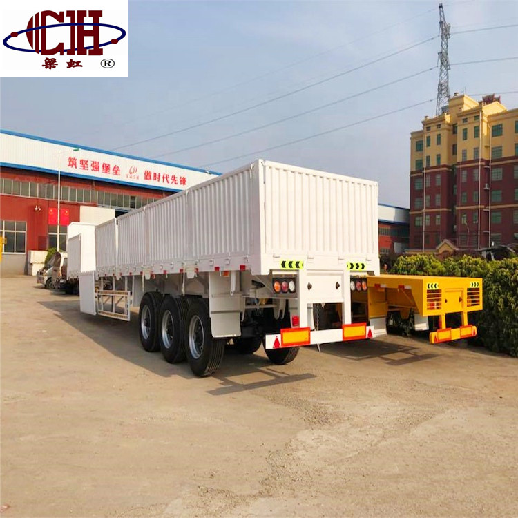 3 Axles Detachable Box Cargo Van Semi Trailer, High Quality 3 Axles ...