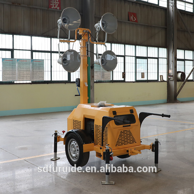 7m Mini Mobile Light Tower For Sale (fzmt-1000b), High Quality 7m Mini ...