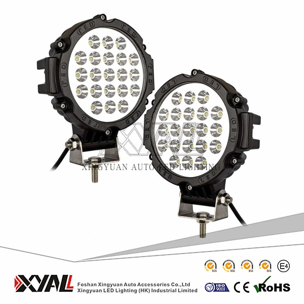 Led 63w Work Light Black Yellow Red Auto Emergency Lighting Car ...